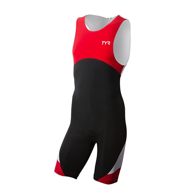 TYR Men's Carbon Zipper Back Short John w/ Pad